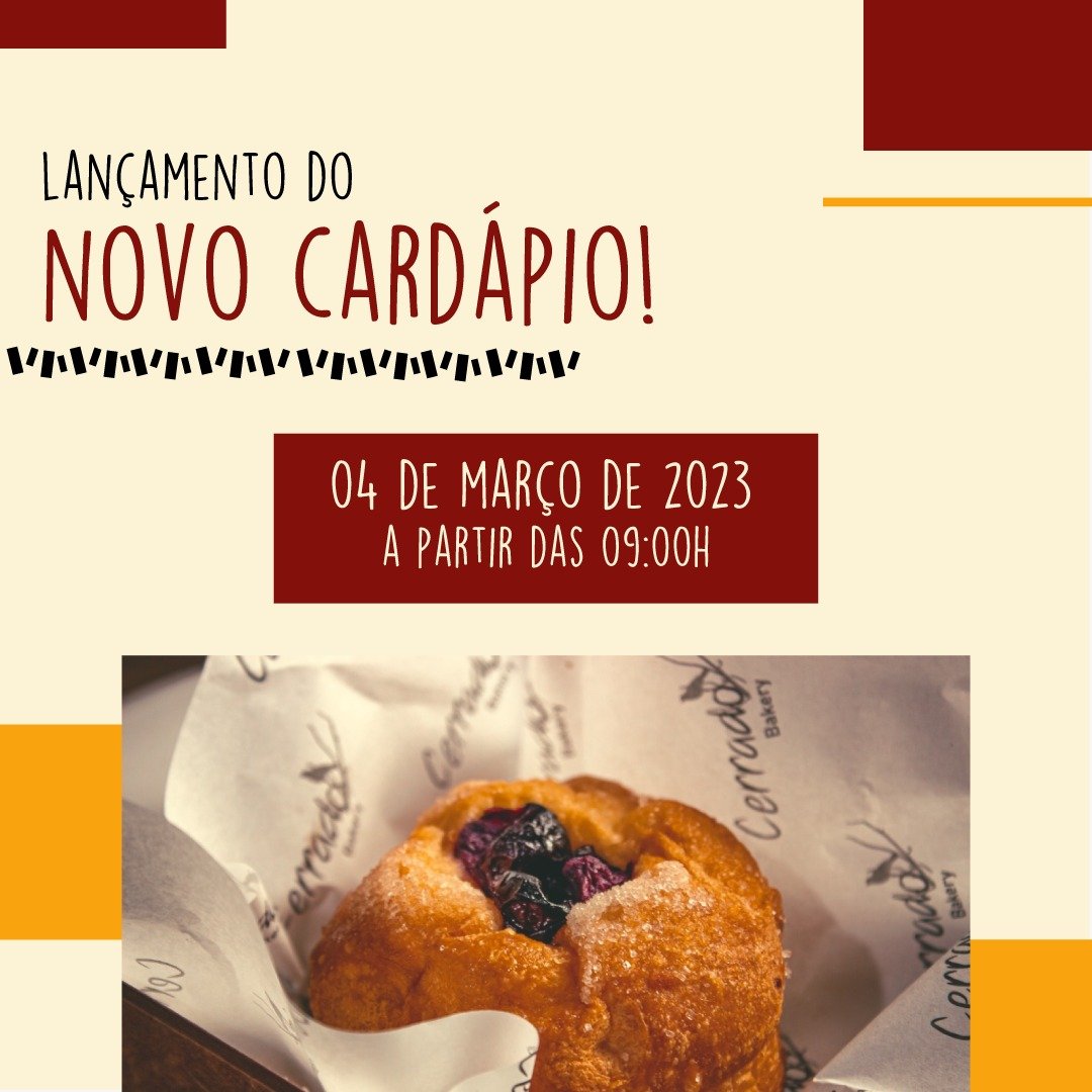 Cerrado Bakery Cafeteria Lança Novo Cardápio | Jornal Times Brasília